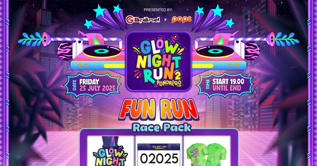 Glow Night Run Ponorogo 2025 - Gelarin